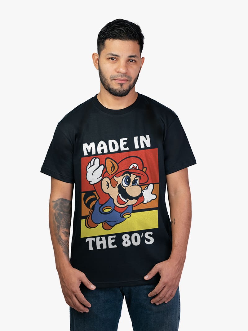Remera Mario Bros Made in the 80s - Mau Indumentaria Personalizada